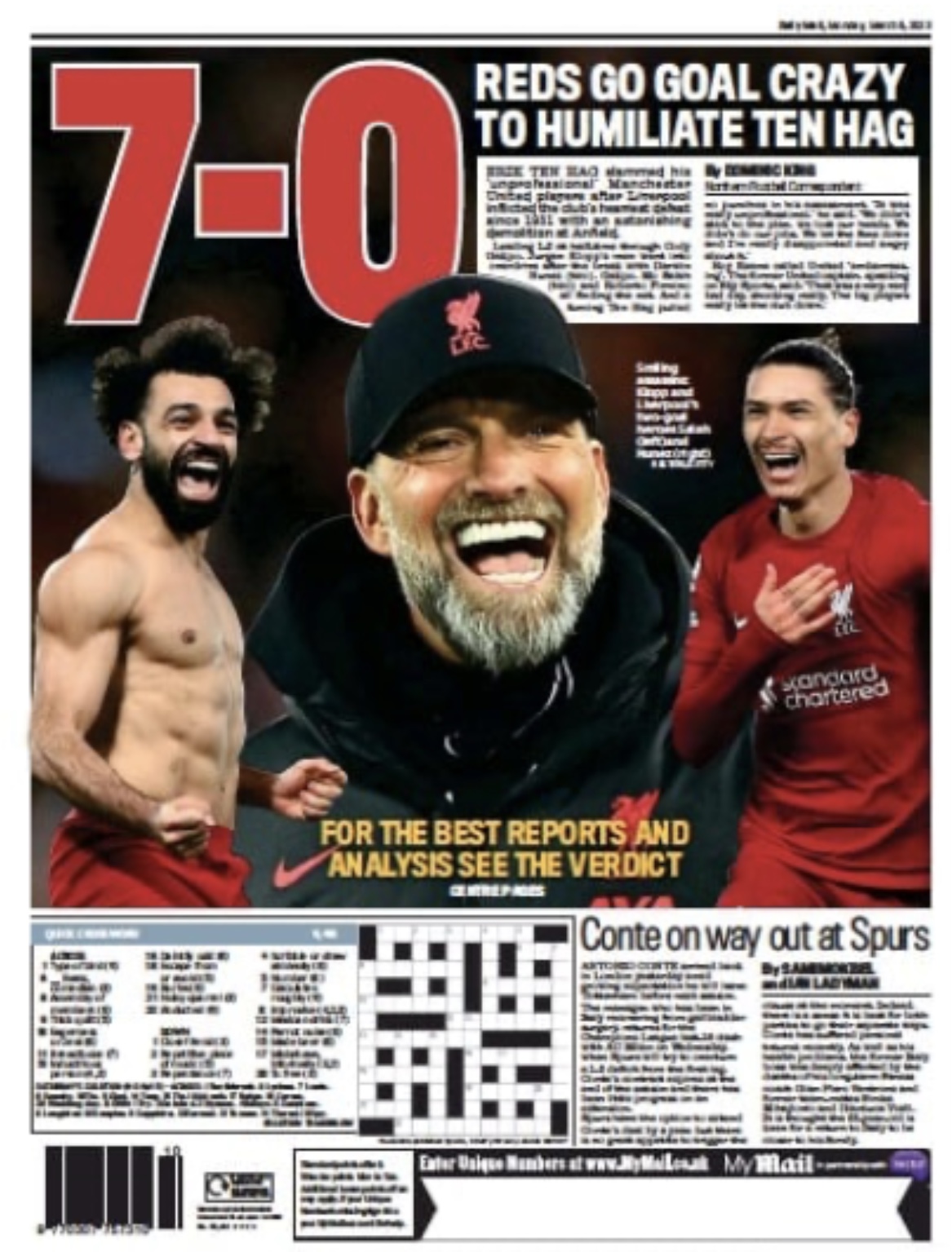 Matchdetails from Liverpool - Manchester United played on Sunday 5 ...