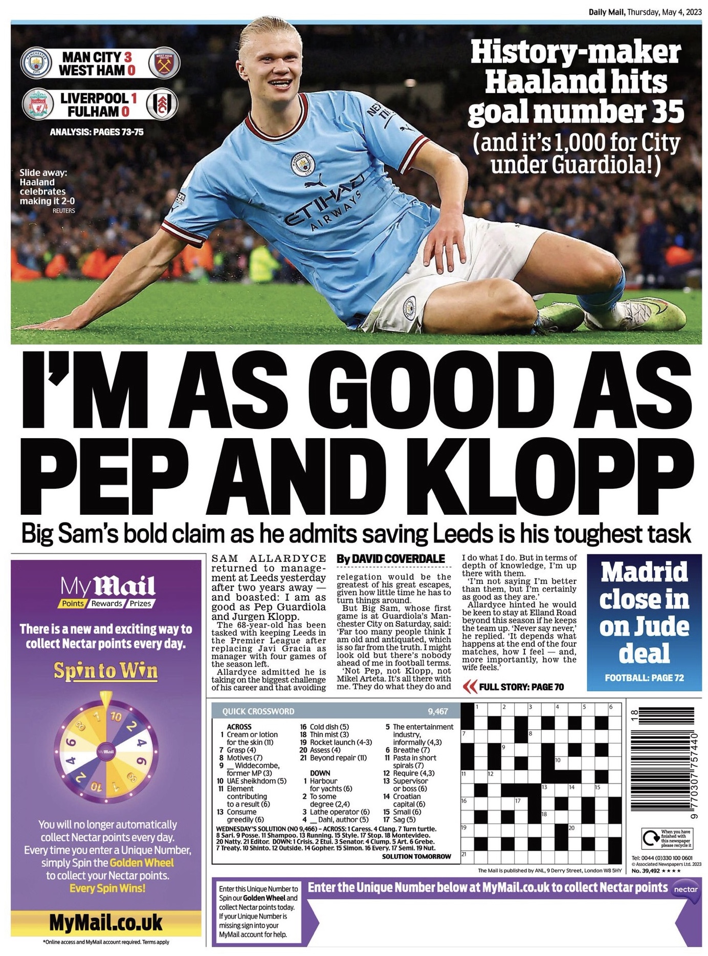 Matchdetails from Liverpool - Fulham played on Wednesday 3 May 2023 ...