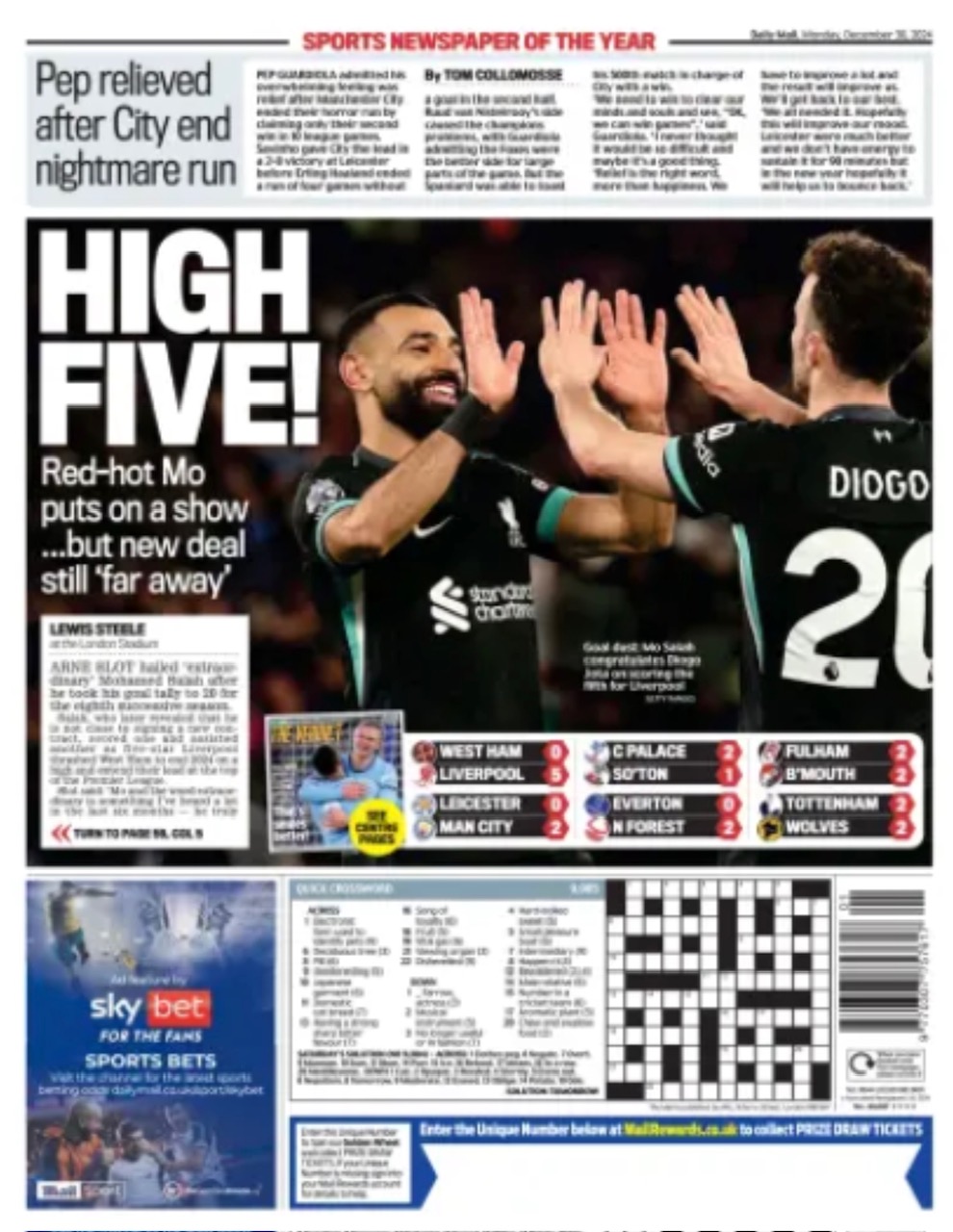 Matchdetails from West Ham United - Liverpool played on Sunday 29 ...