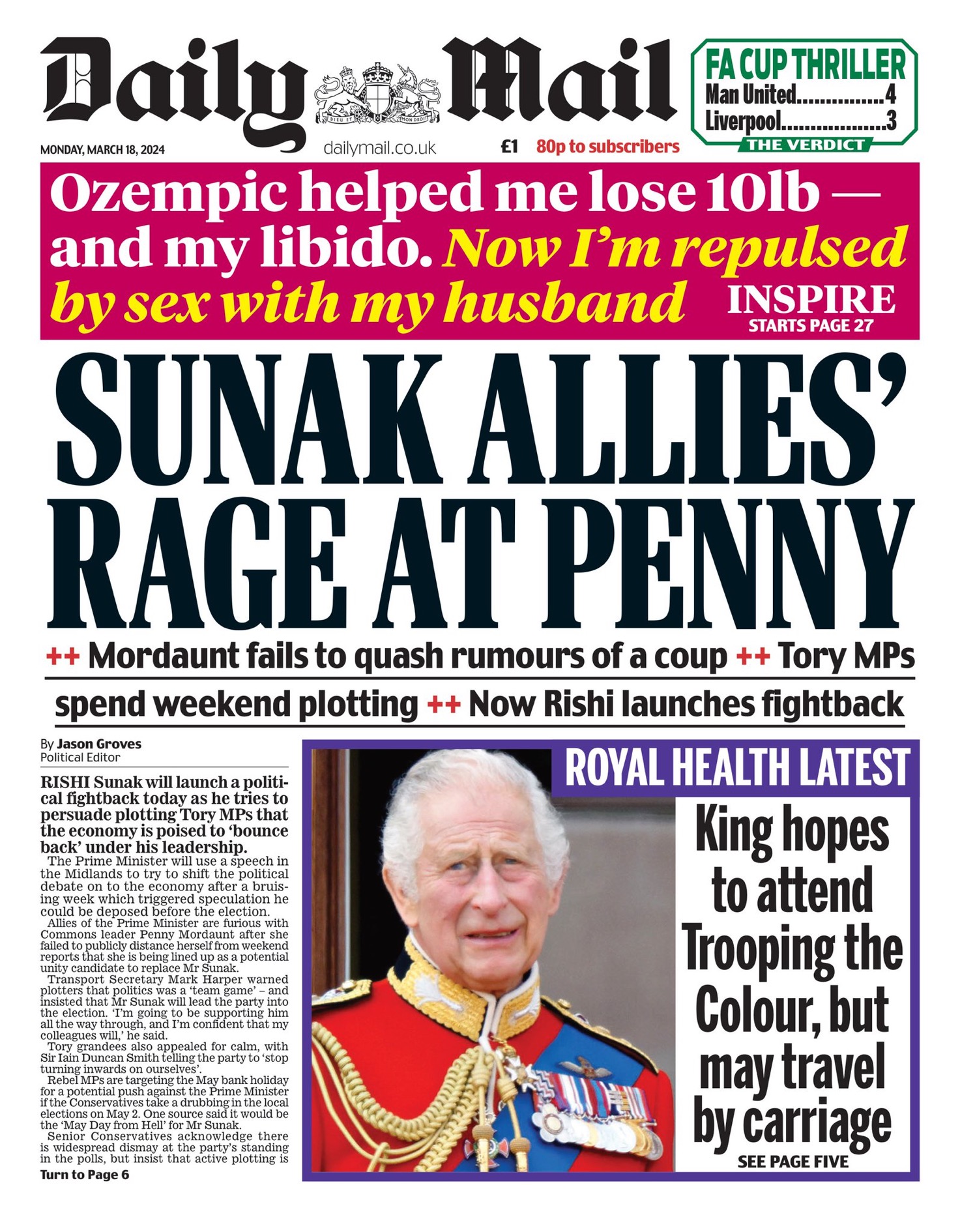 Matchdetails from Manchester United - Liverpool played on Sunday 17 March 2024 - LFChistory ...