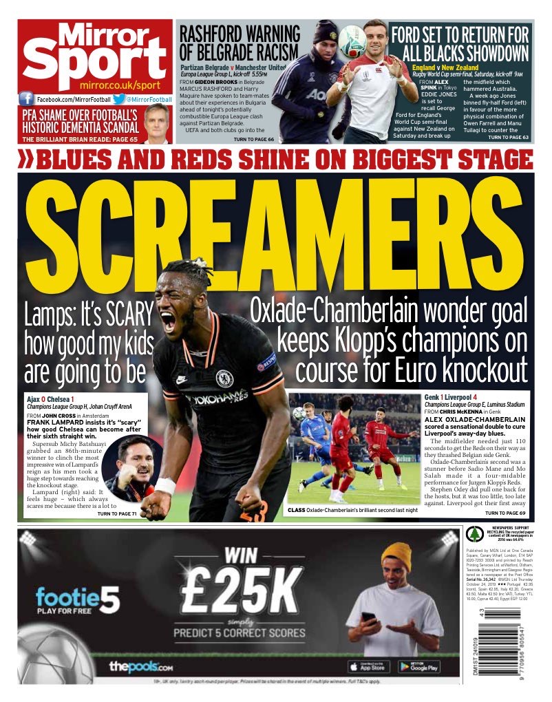 Matchdetails from KRC Genk - Liverpool played on Wednesday 23 October ...