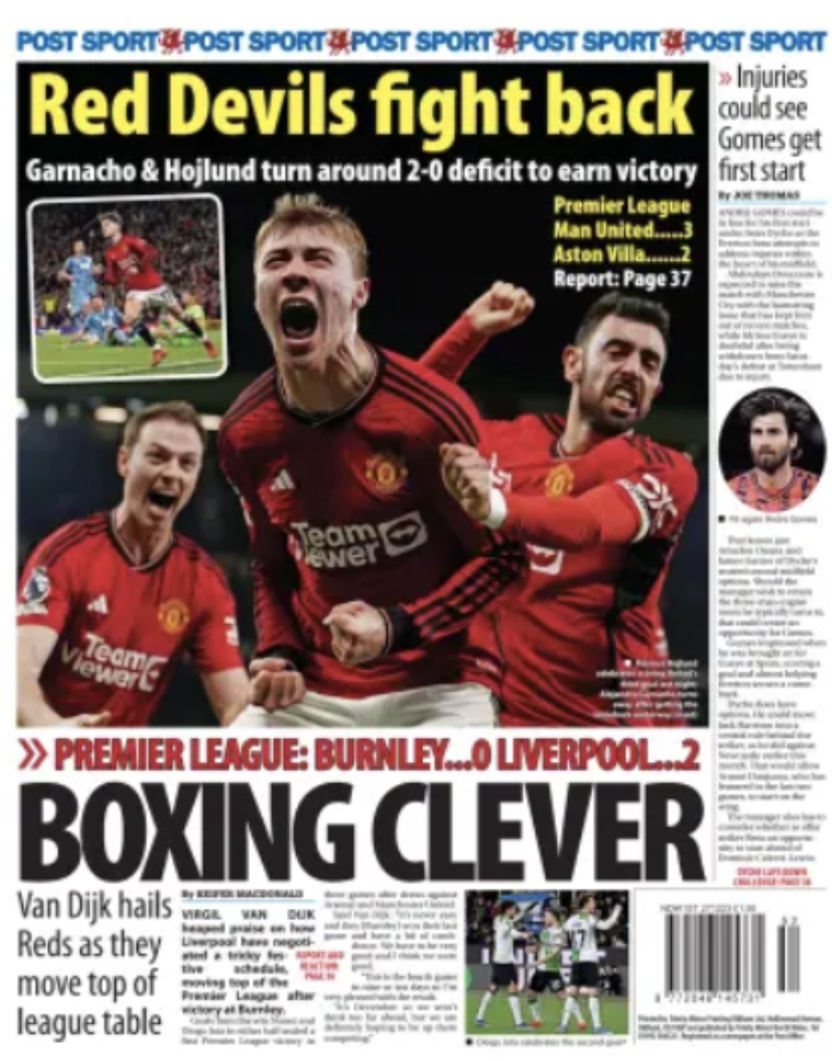 Matchdetails from Burnley - Liverpool played on Tuesday 26 December ...