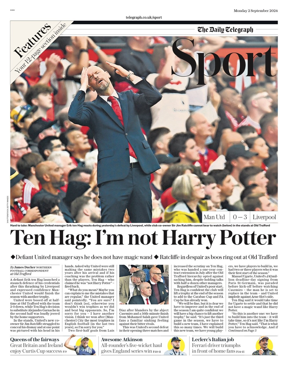 Matchdetails from Manchester United - Liverpool played on Sunday 1 ...