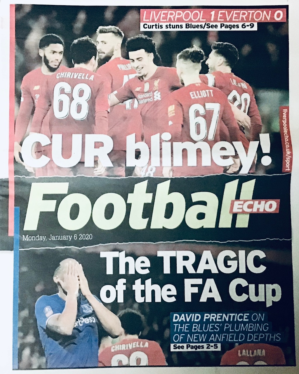 Matchdetails from Liverpool - Everton played on Sunday 5 January 2020 ...