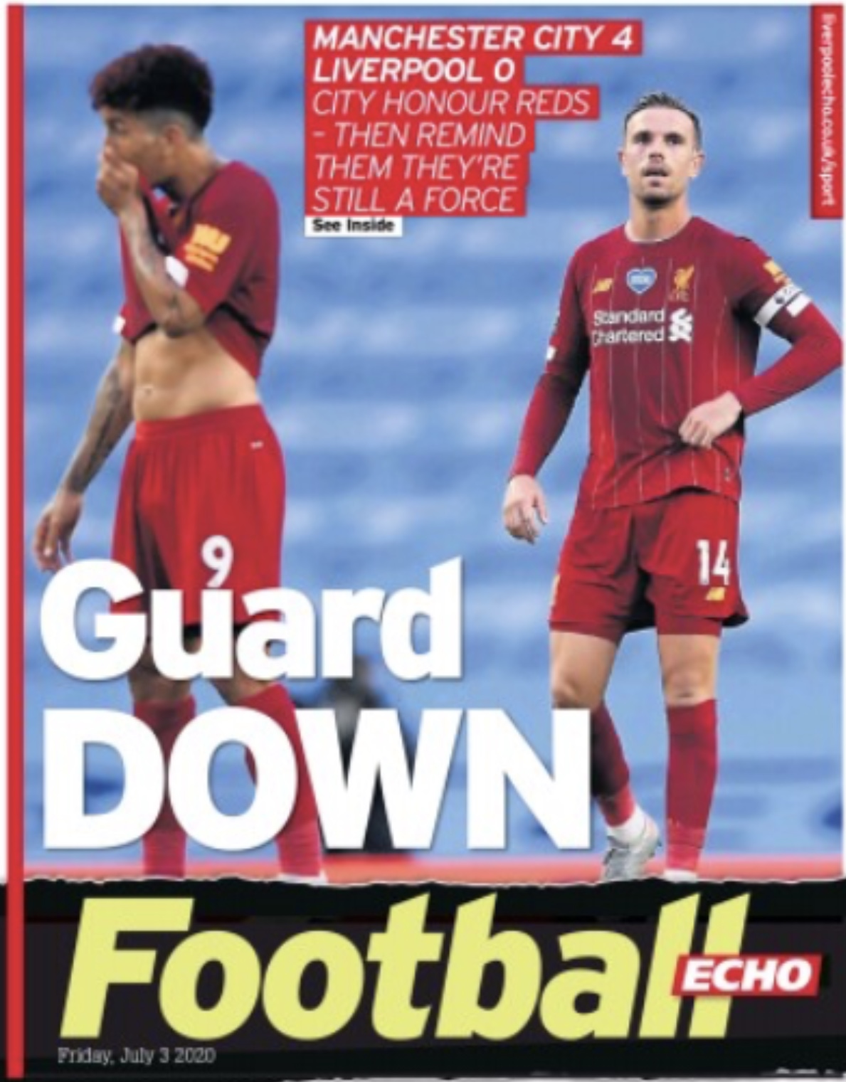 Matchdetails from Manchester City - Liverpool played on Thursday 2 July ...