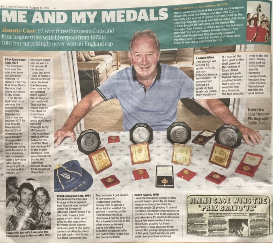 Liverpool career stats for Jimmy Case - LFChistory - Stats galore for ...