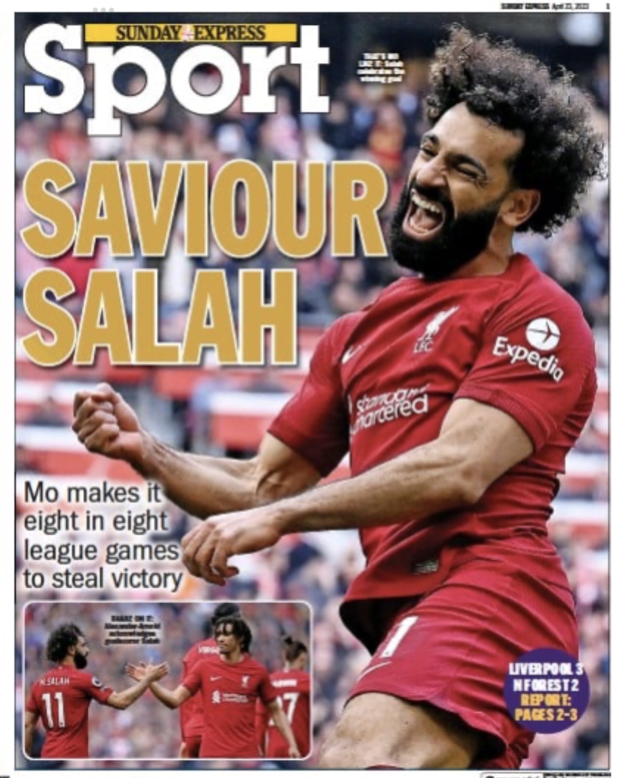 Matchdetails from Liverpool - Nottingham Forest played on Saturday 22 ...