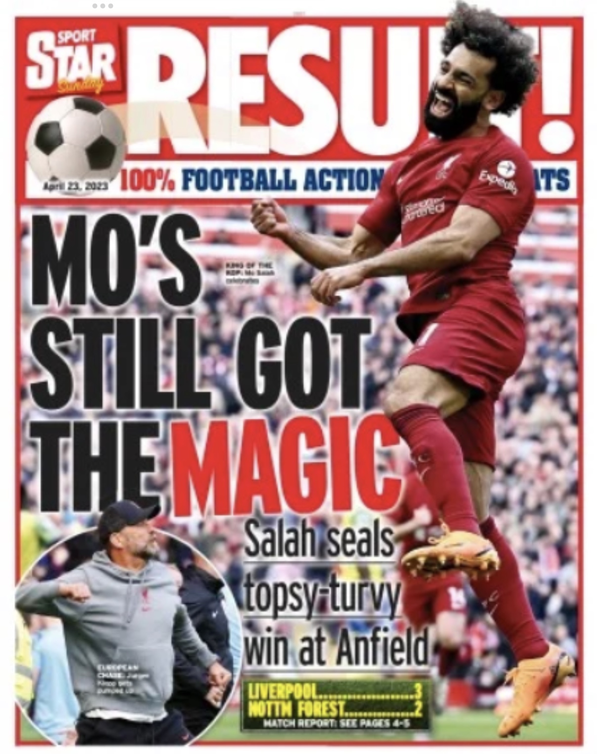 Matchdetails from Liverpool - Nottingham Forest played on Saturday 22 ...