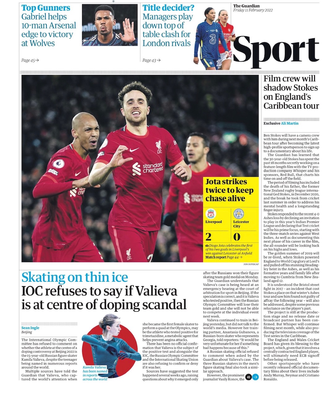 Matchdetails from Liverpool - Leicester City played on Thursday 10 ...