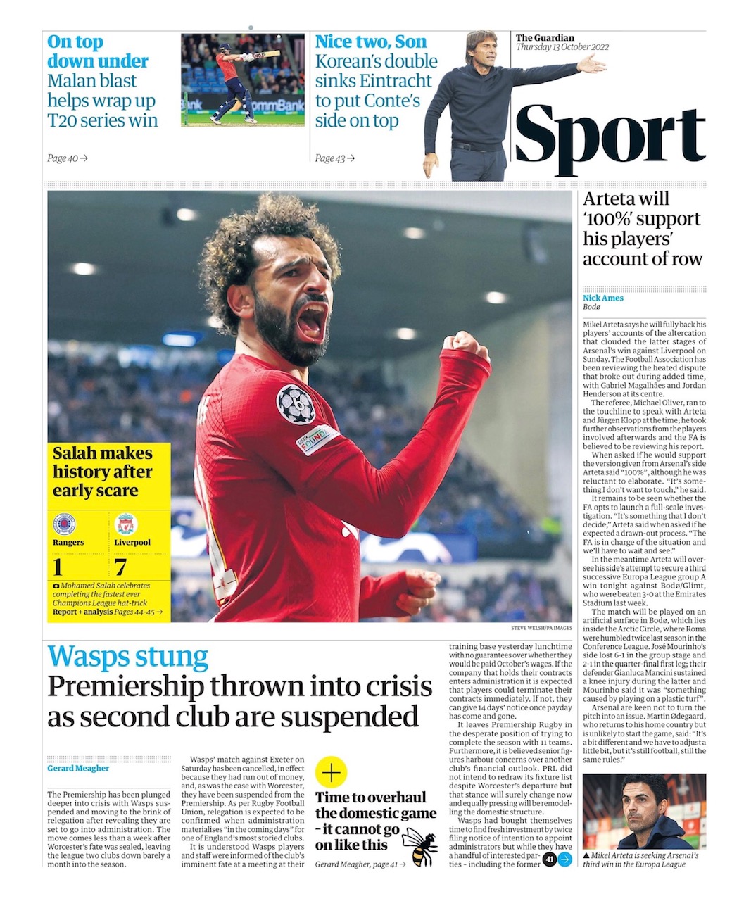 Matchdetails from Rangers - Liverpool played on Wednesday 12 October ...