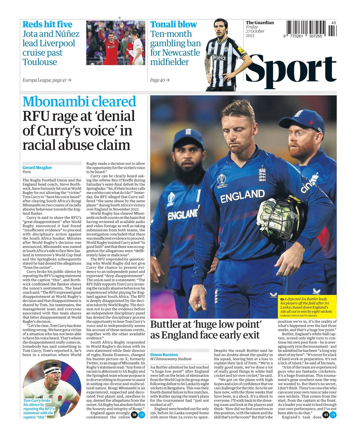 Matchdetails from Liverpool - Toulouse played on Thursday 26 October ...