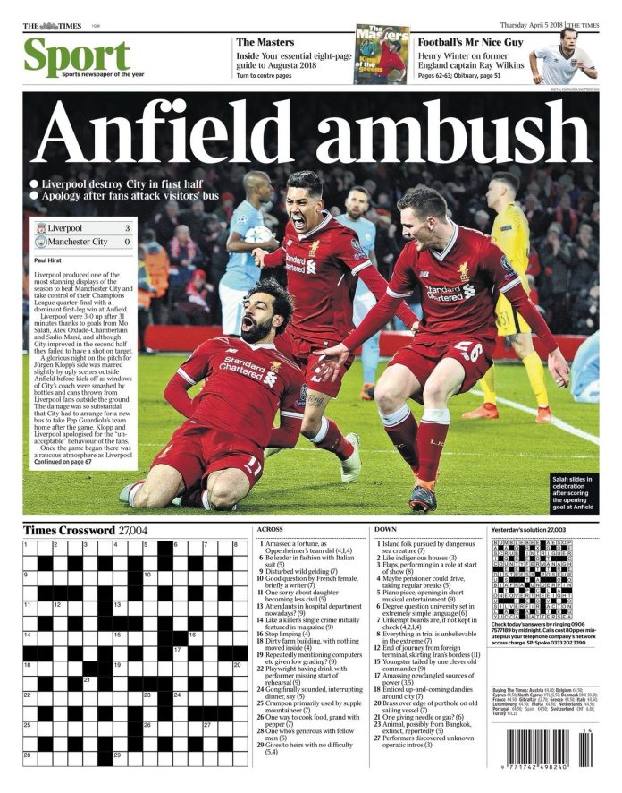 Matchdetails from Liverpool - Manchester City played on Wednesday 4 ...
