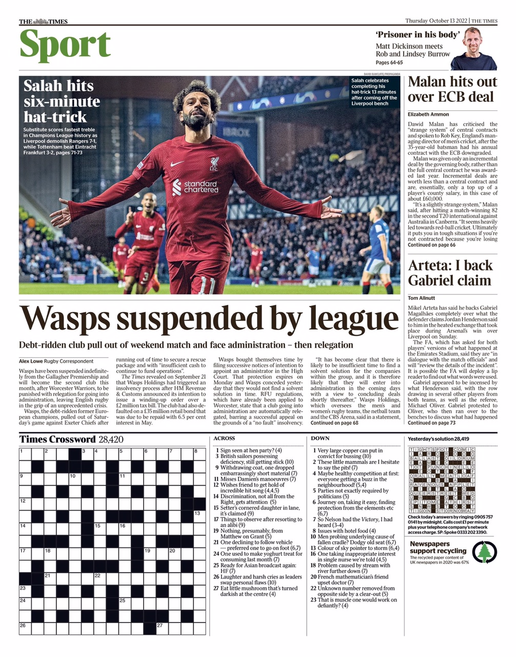 Matchdetails from Rangers - Liverpool played on Wednesday 12 October ...