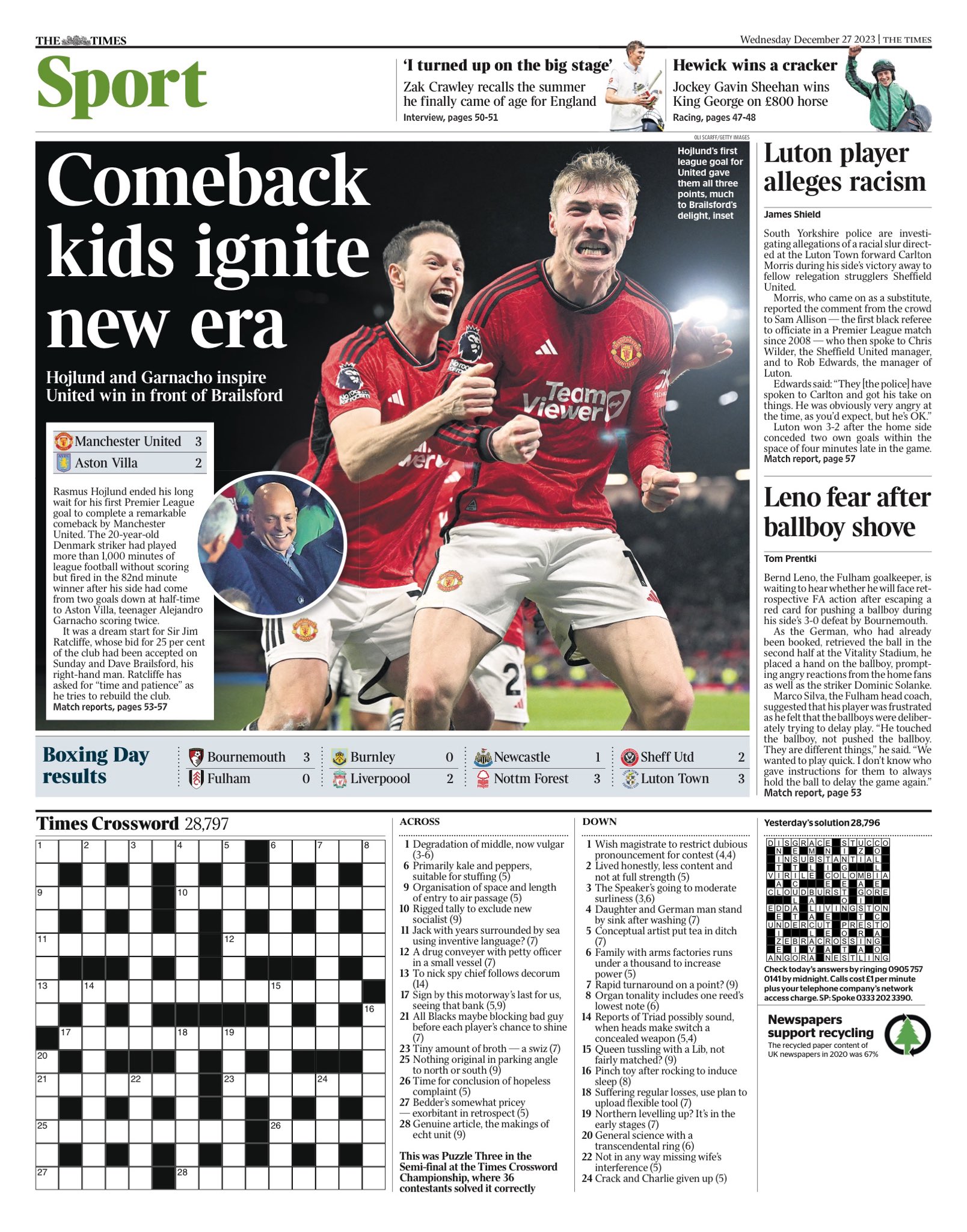 Matchdetails from Burnley - Liverpool played on Tuesday 26 December ...