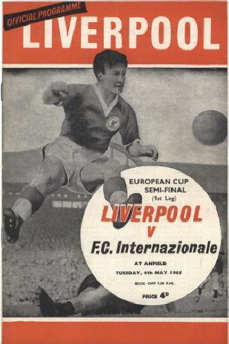 Matchdetails from Liverpool - Inter Milan played on Tuesday 4 May 1965 ...