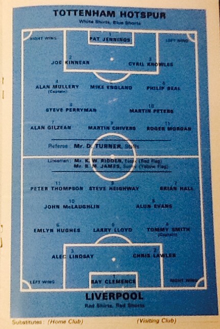 Matchdetails from Tottenham Hotspur - Liverpool played on Saturday 10 ...