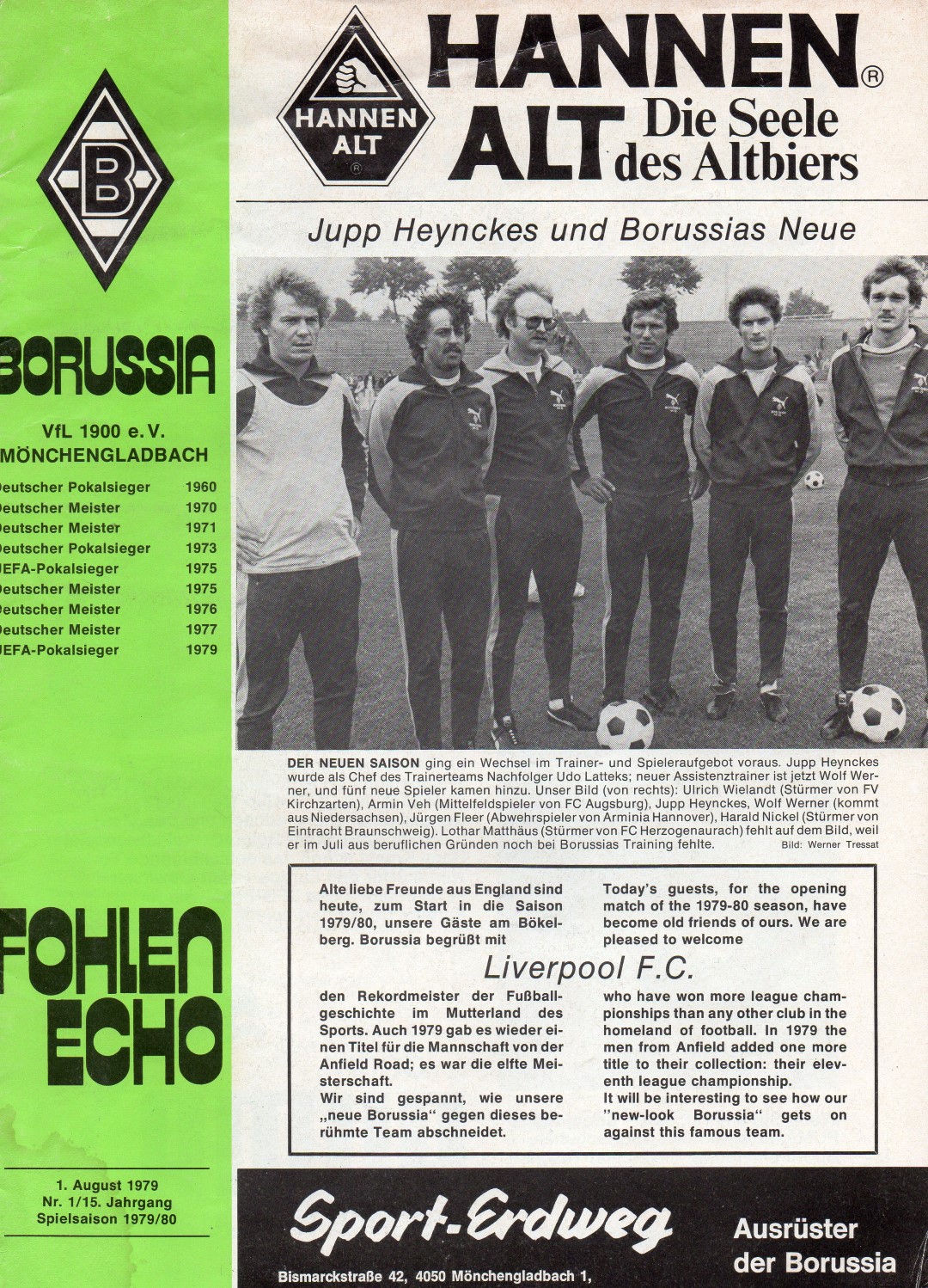 Matchdetails from Borussia Moenchengladbach - Liverpool played on ...