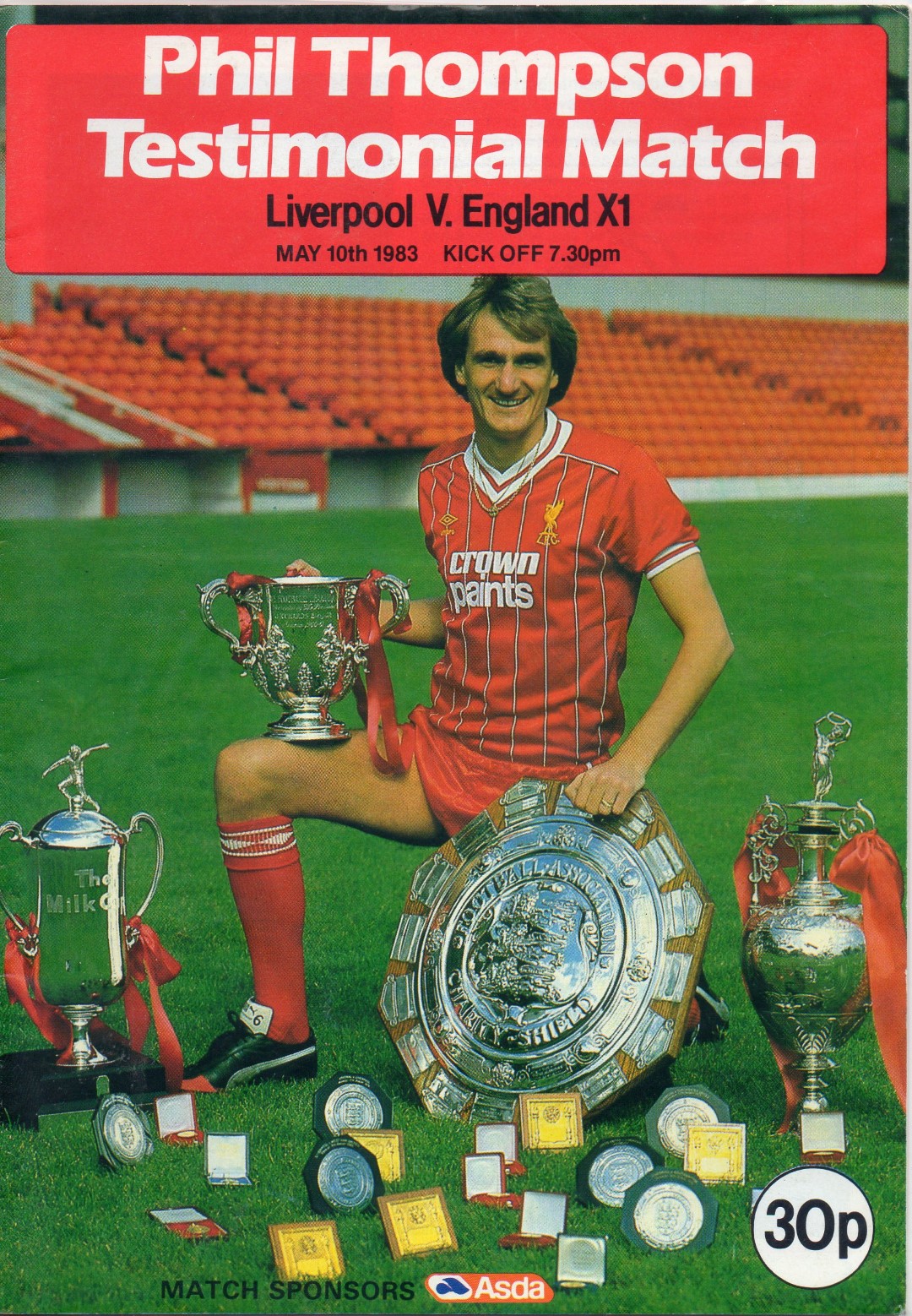 Matchdetails from Liverpool - England XI played on Tuesday 10 May 1983 ...