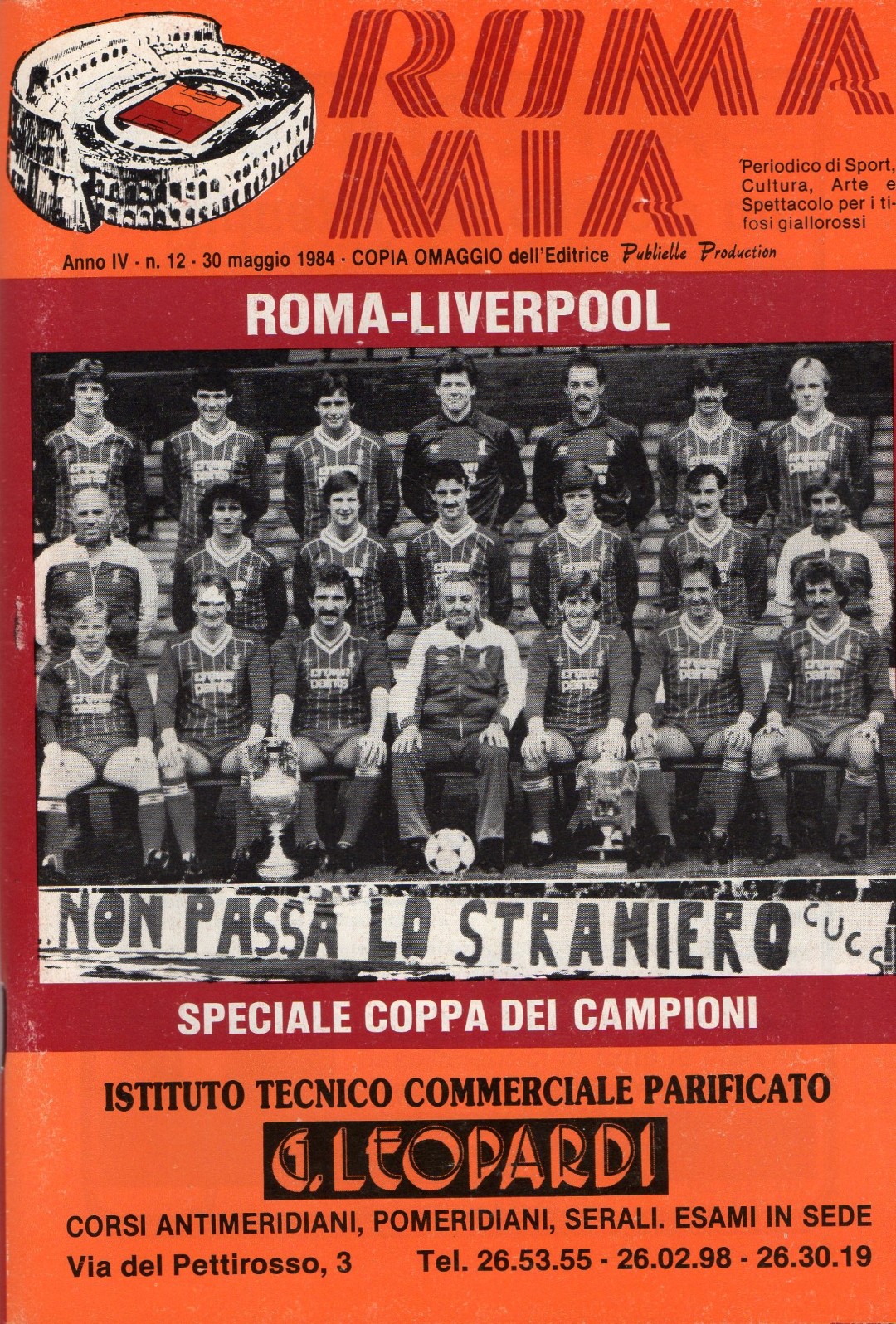 Matchdetails from Liverpool - Roma played on Wednesday 30 May 1984 ...