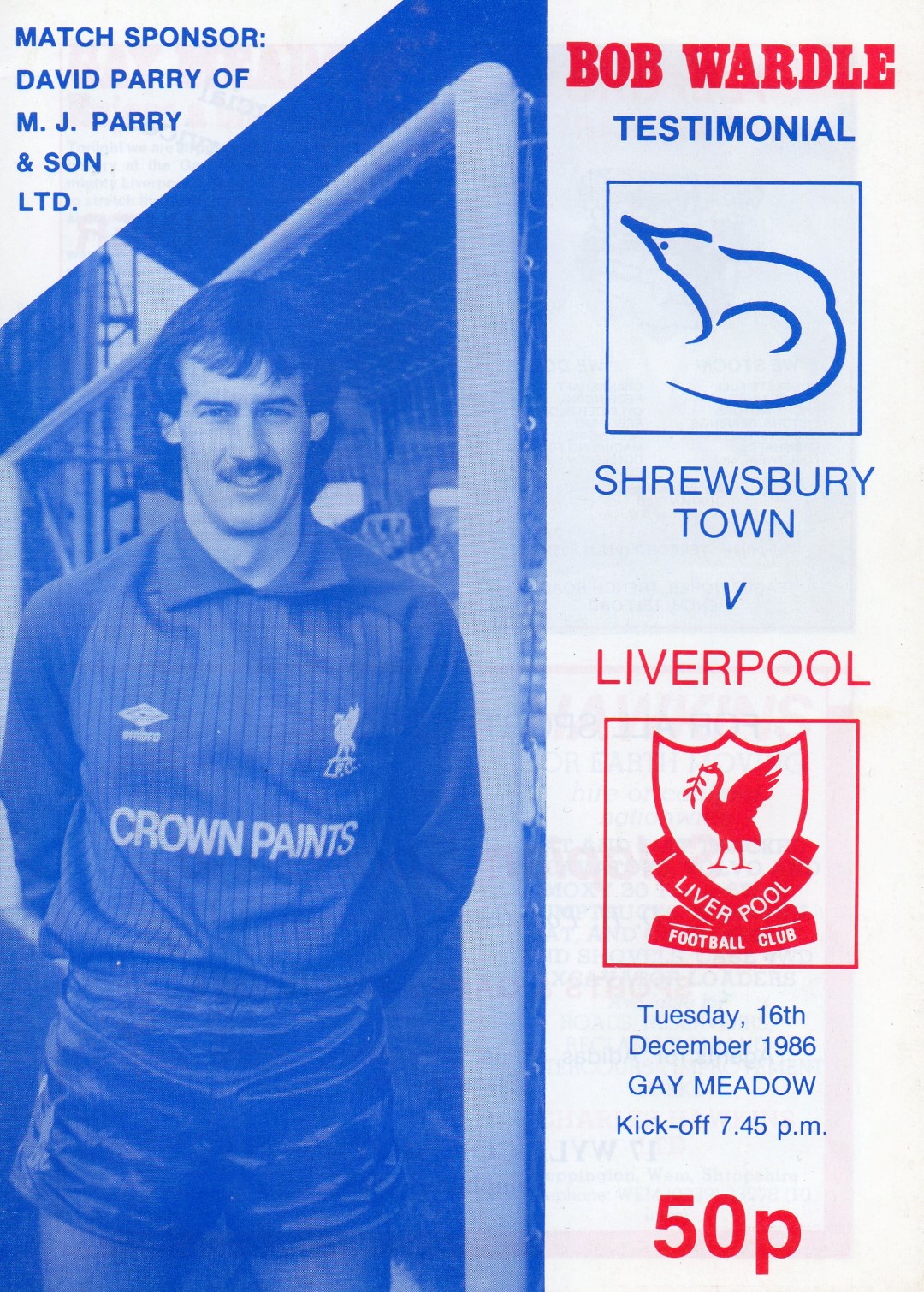 Matchdetails from Shrewsbury Town - Liverpool played on Tuesday 16 ...