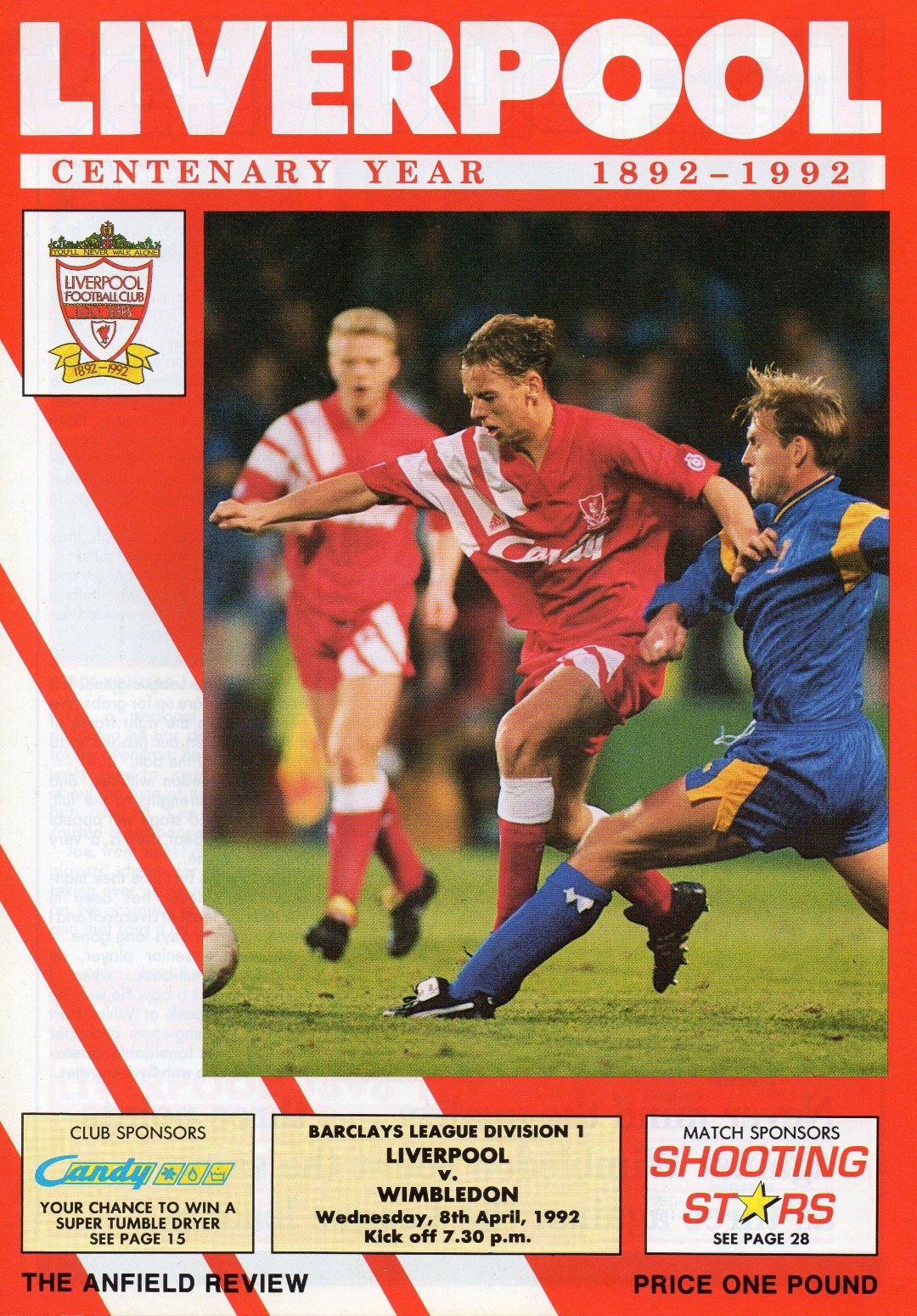 Matchdetails from Liverpool - Wimbledon played on Wednesday 8 April ...