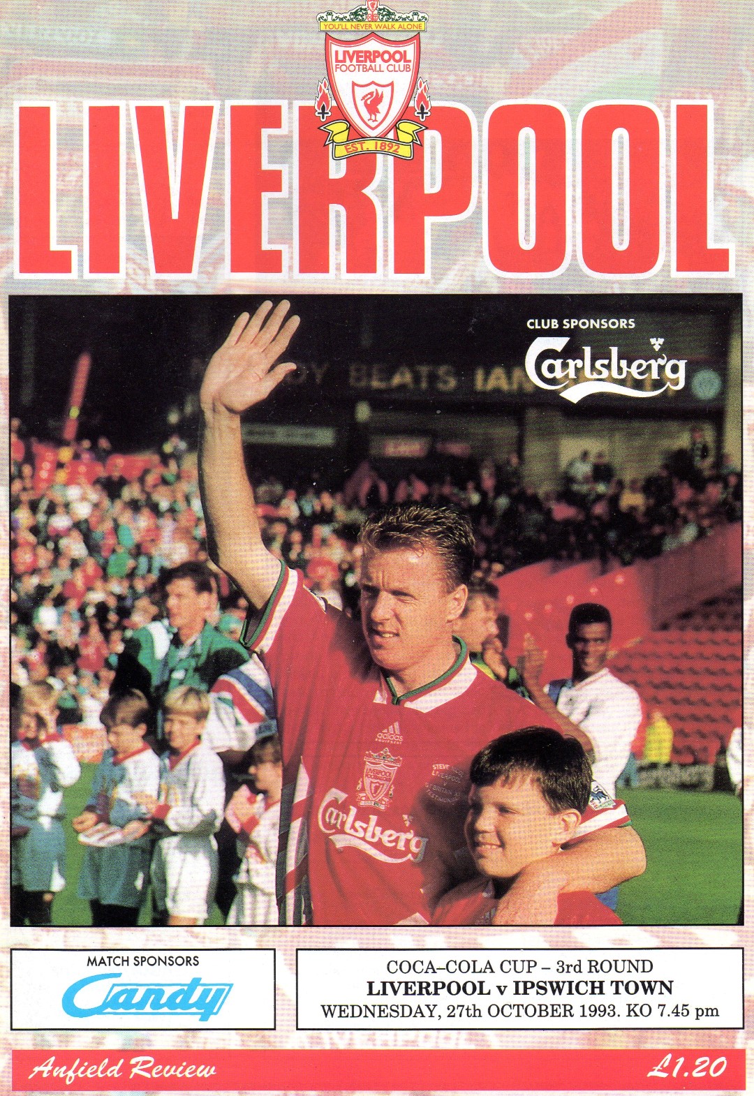 Matchdetails from Liverpool - Ipswich Town played on Wednesday 27 ...