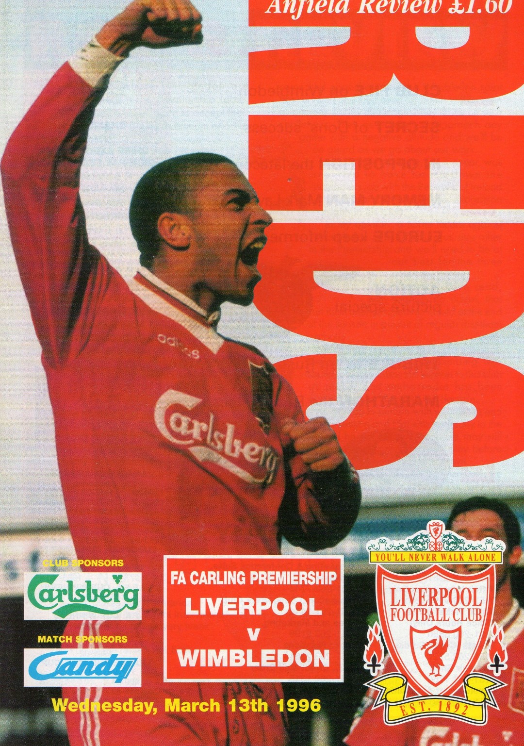 Matchdetails from Liverpool - Wimbledon played on Wednesday 13 March ...