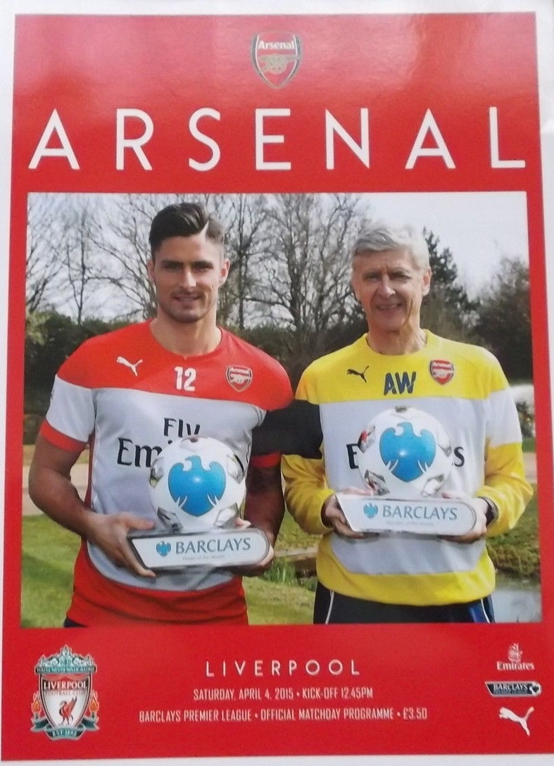 Matchdetails from Arsenal - Liverpool played on Saturday 4 April 2015 ...