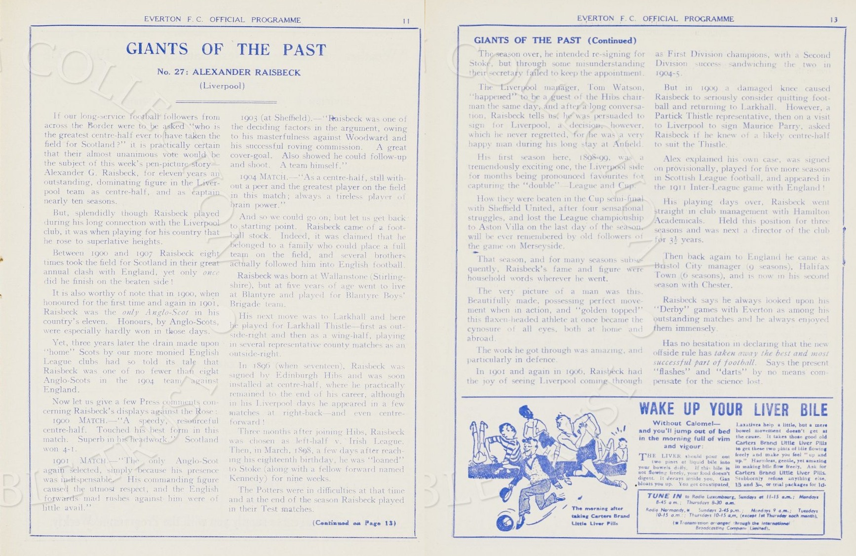 Liverpool career stats for Alex Raisbeck - LFChistory - Stats galore ...