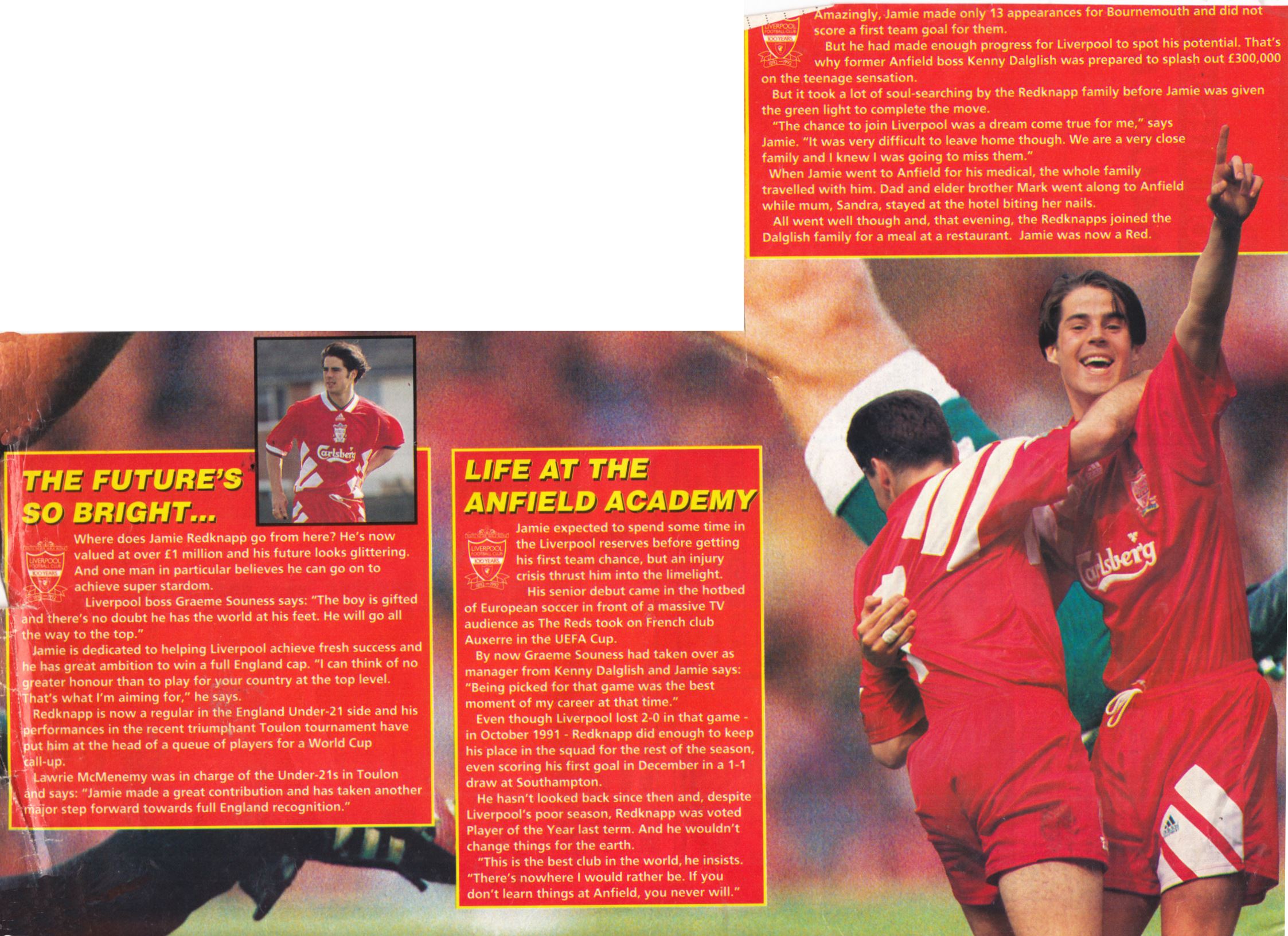 Liverpool career stats for Jamie Redknapp - LFChistory - Stats galore ...