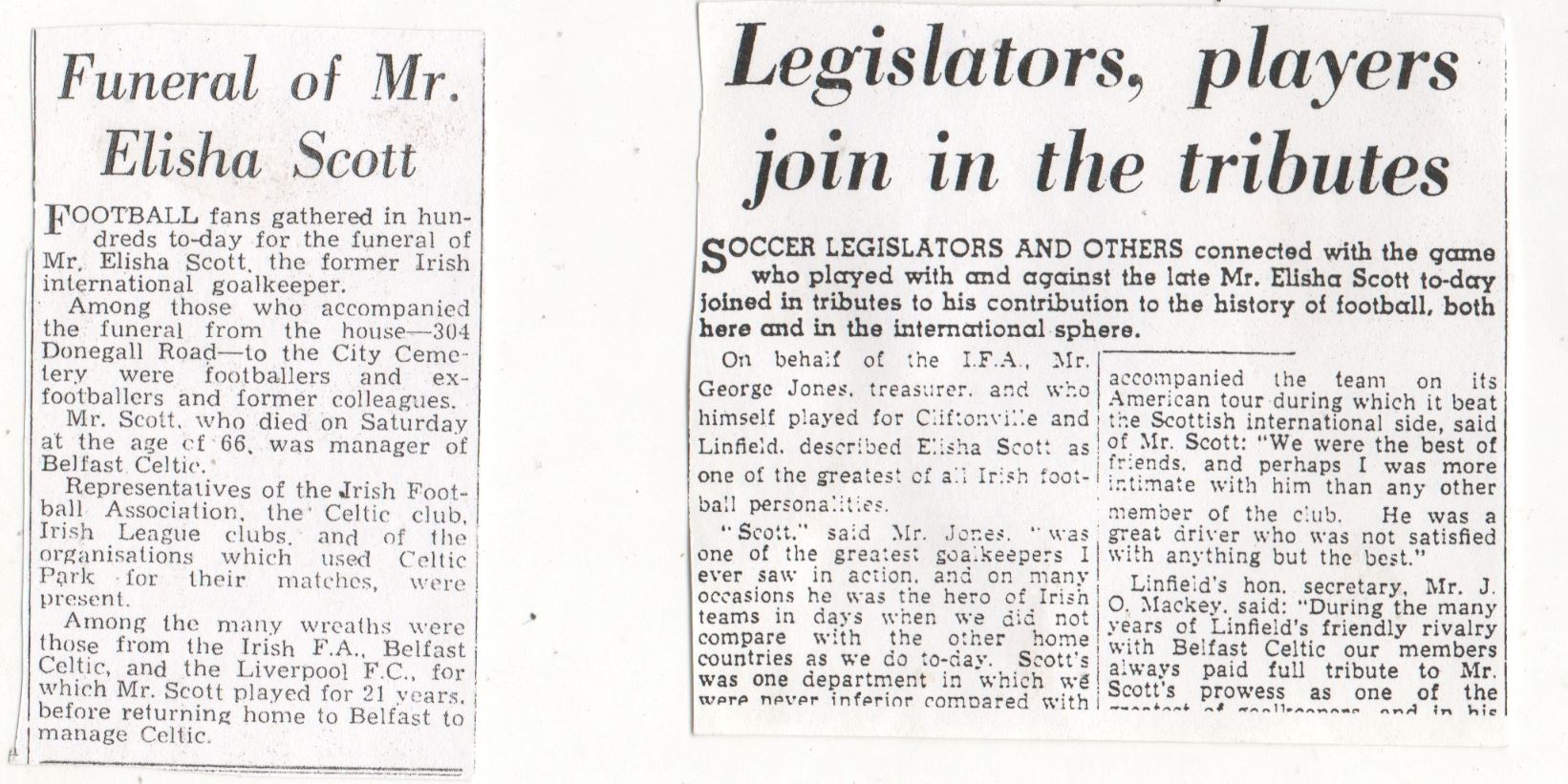 Liverpool career stats for Elisha Scott - LFChistory - Stats galore for ...