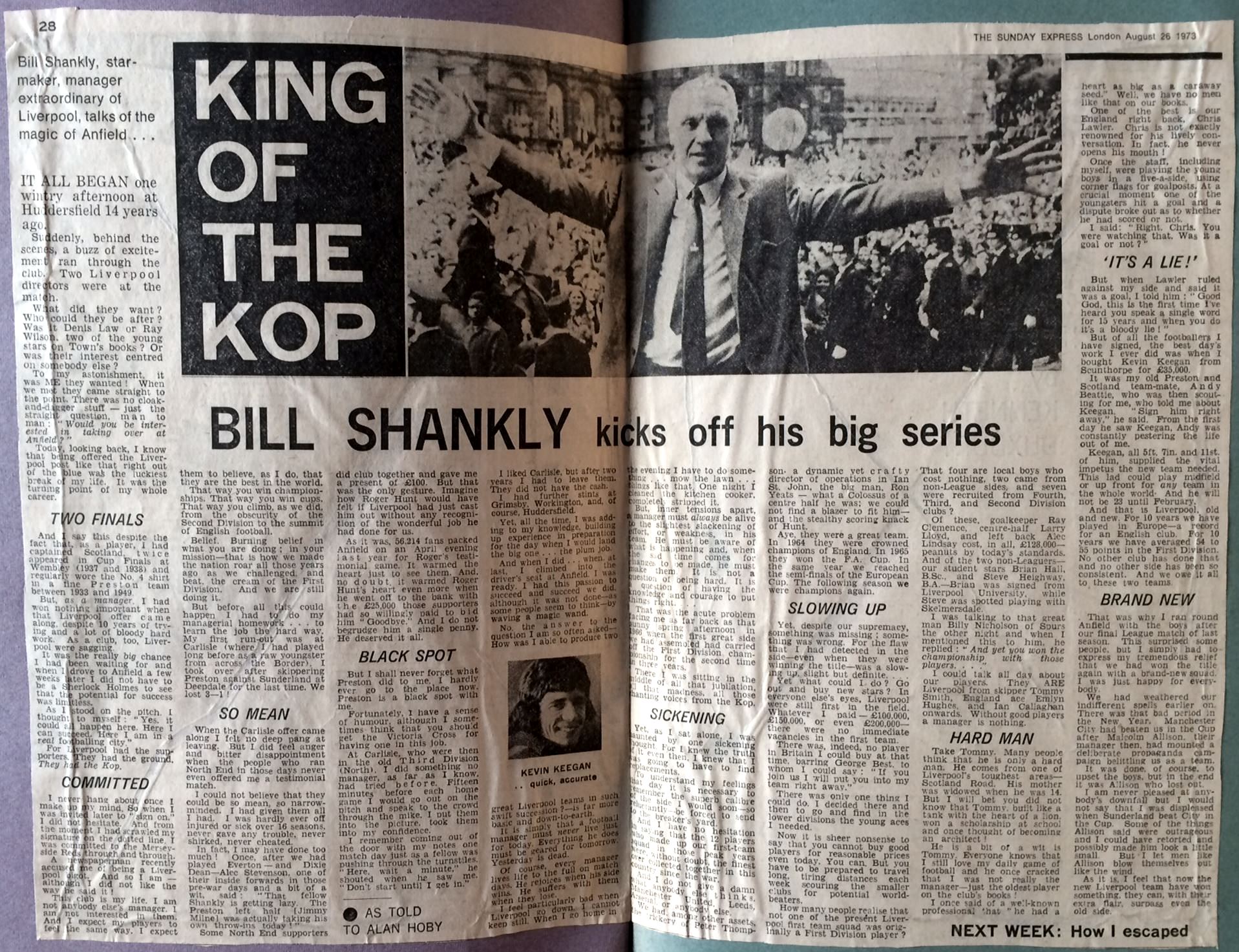Bill Shankly - LFChistory - Stats galore for Liverpool FC!