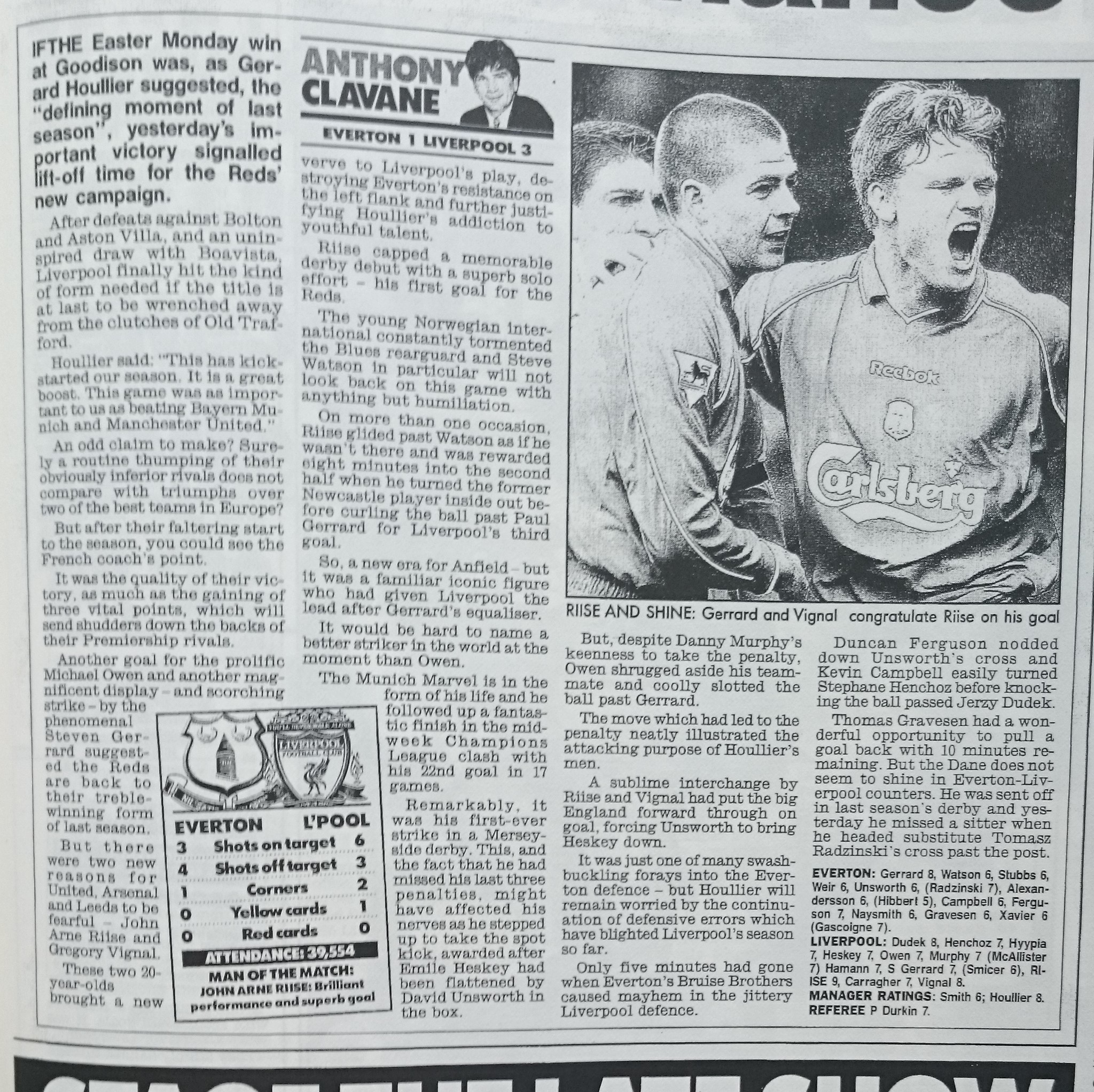 Matchdetails from Everton - Liverpool played on Saturday 15 September ...