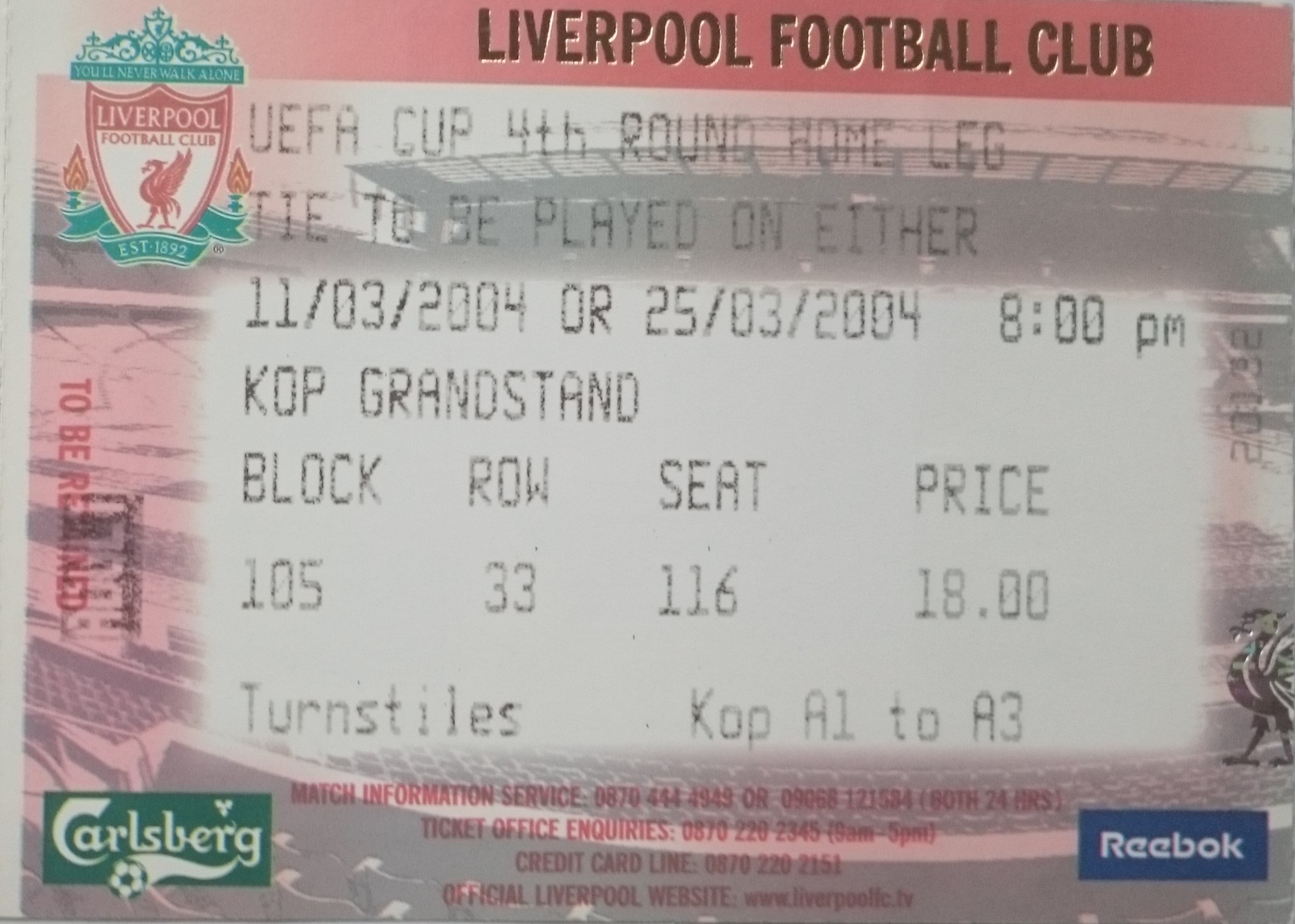 Matchdetails from Liverpool - Marseille played on Thursday 11 March ...