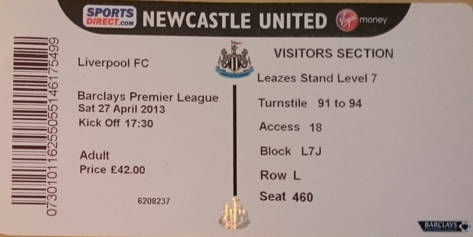 Matchdetails from Newcastle United - Liverpool played on Saturday 27 ...