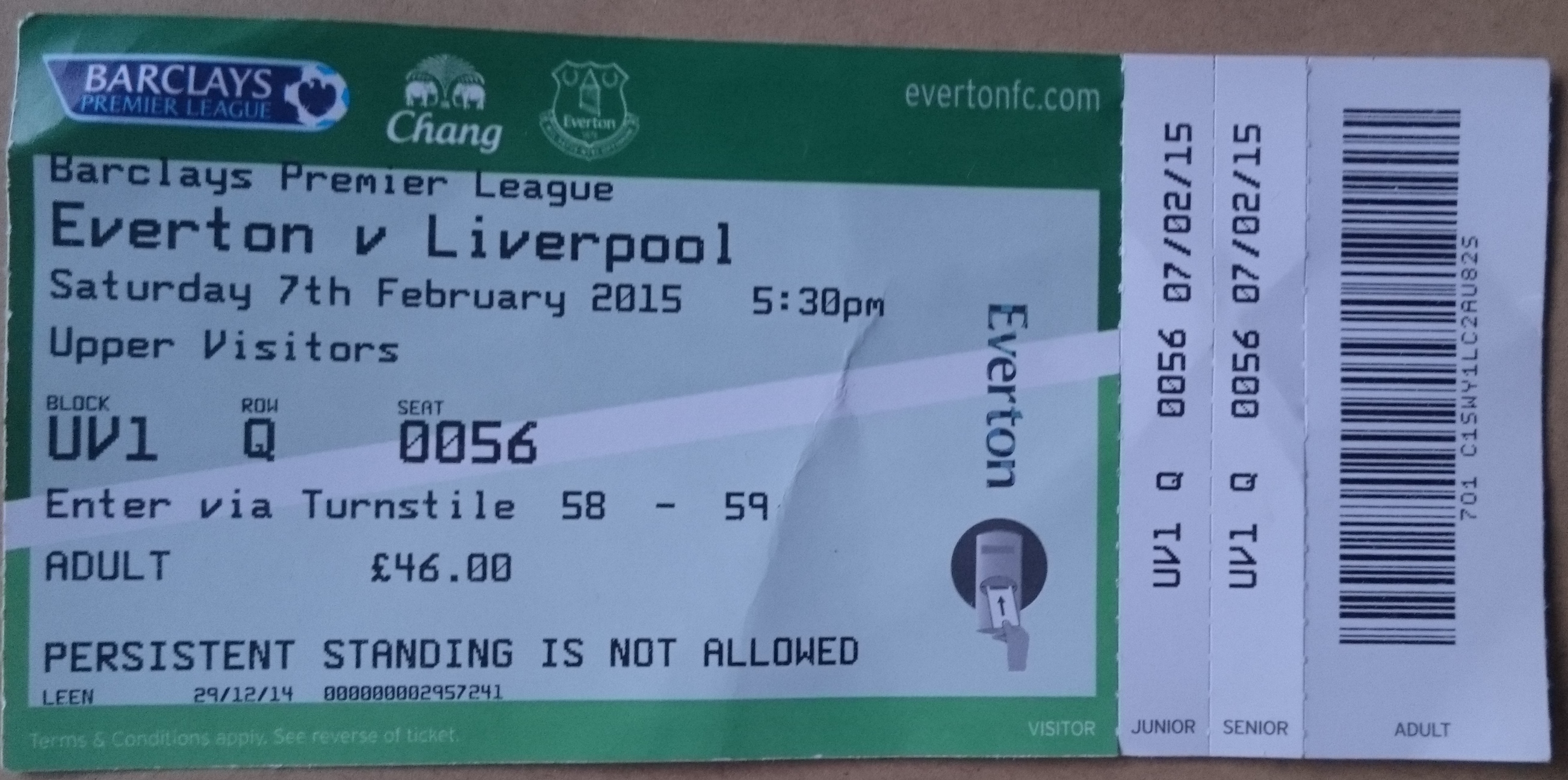 Matchdetails from Everton - Liverpool played on Saturday 7 February ...
