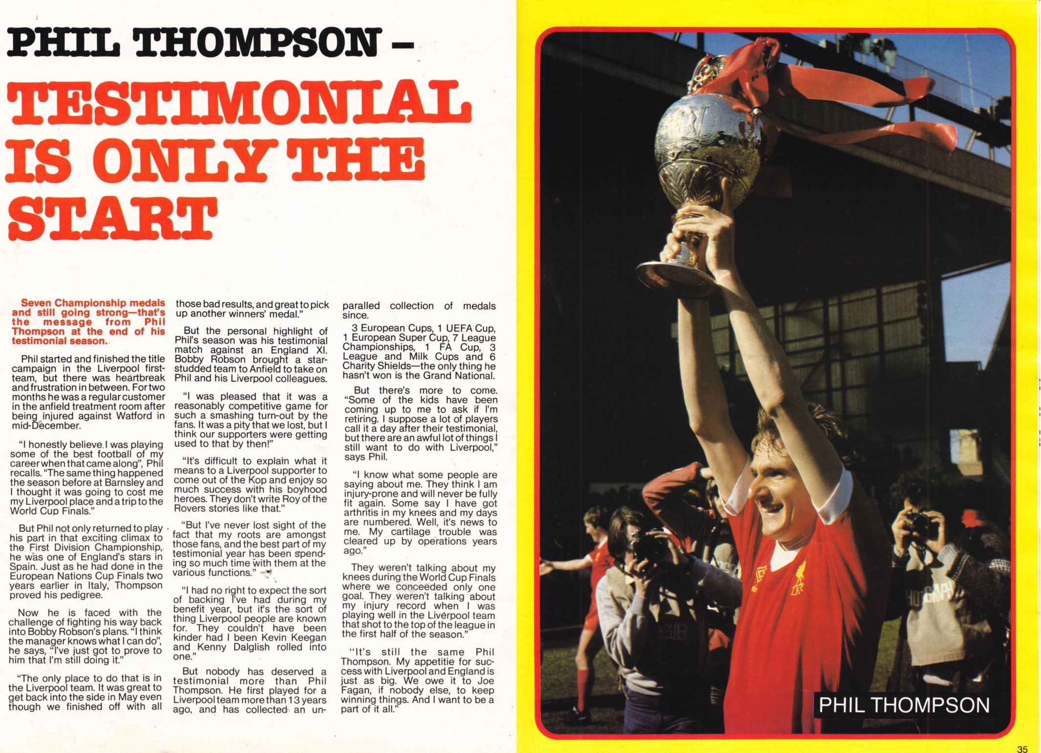 Liverpool career stats for Phil Thompson - LFChistory - Stats galore ...